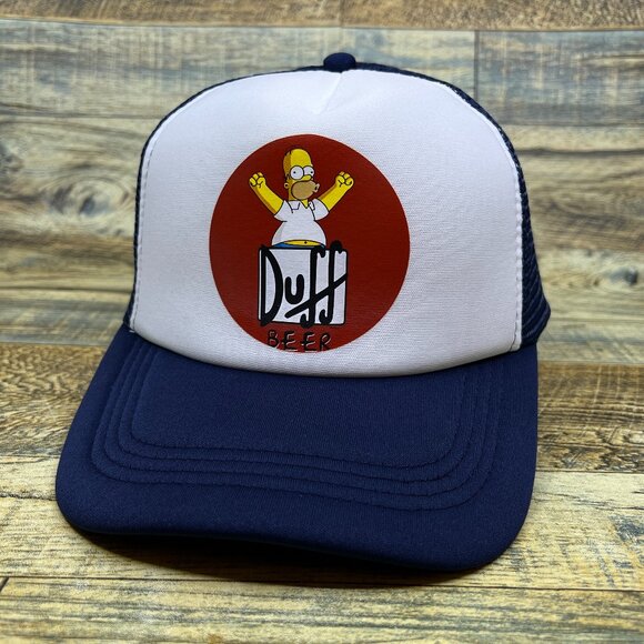 Unbranded | Accessories | The Simpsons Duff Beer Mens Trucker Hat Black ...
